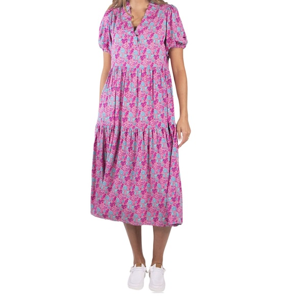 Simply Southern | Dresses | Simply Southern Ruffled Maxi Seahorse Dress ...